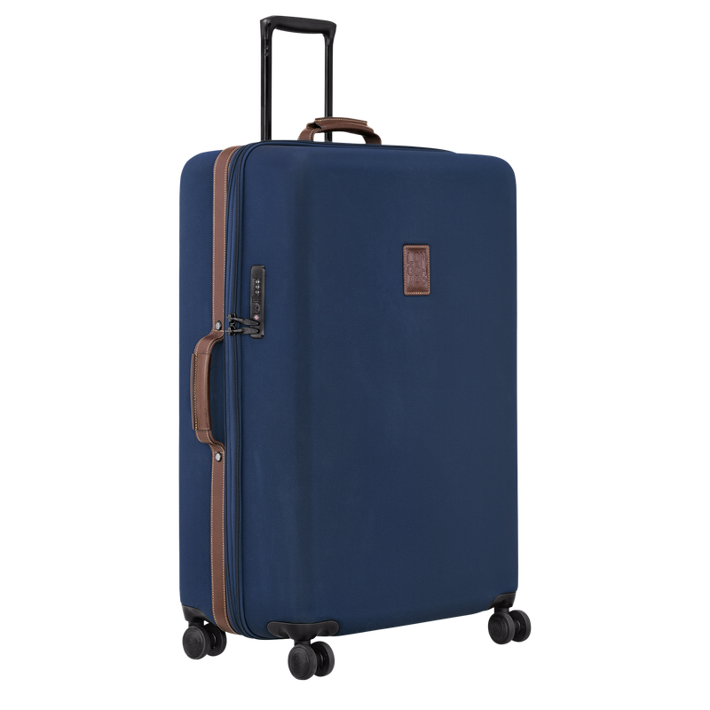 Boxford XL Suitcase Blue - Canvas (24028080127) | Longchamp US