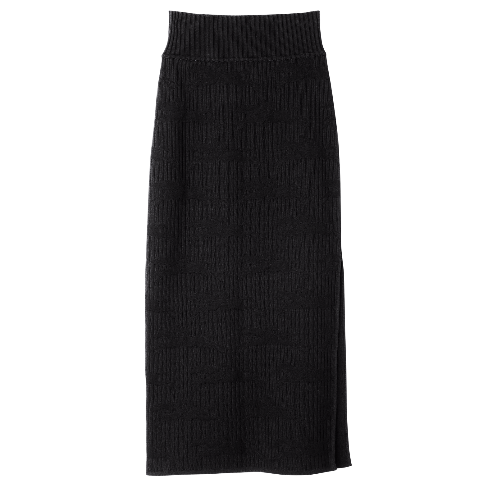 Midi Skirt Black Knit 61250chn0011xs Longchamp My