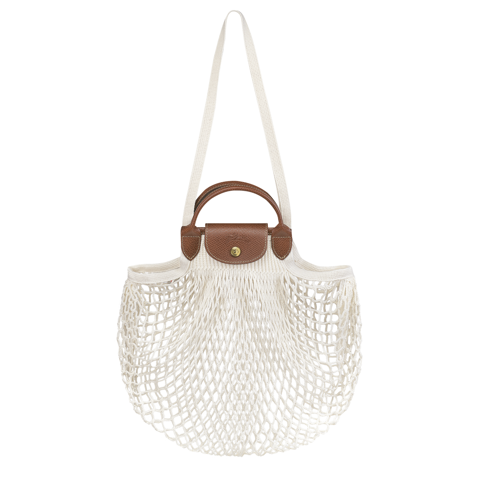 Le Pliage Filet L Mesh Bag Ecru Canvas Longchamp US Le Pliage Filet L Mesh Bag Ecru Canvas Longchamp US