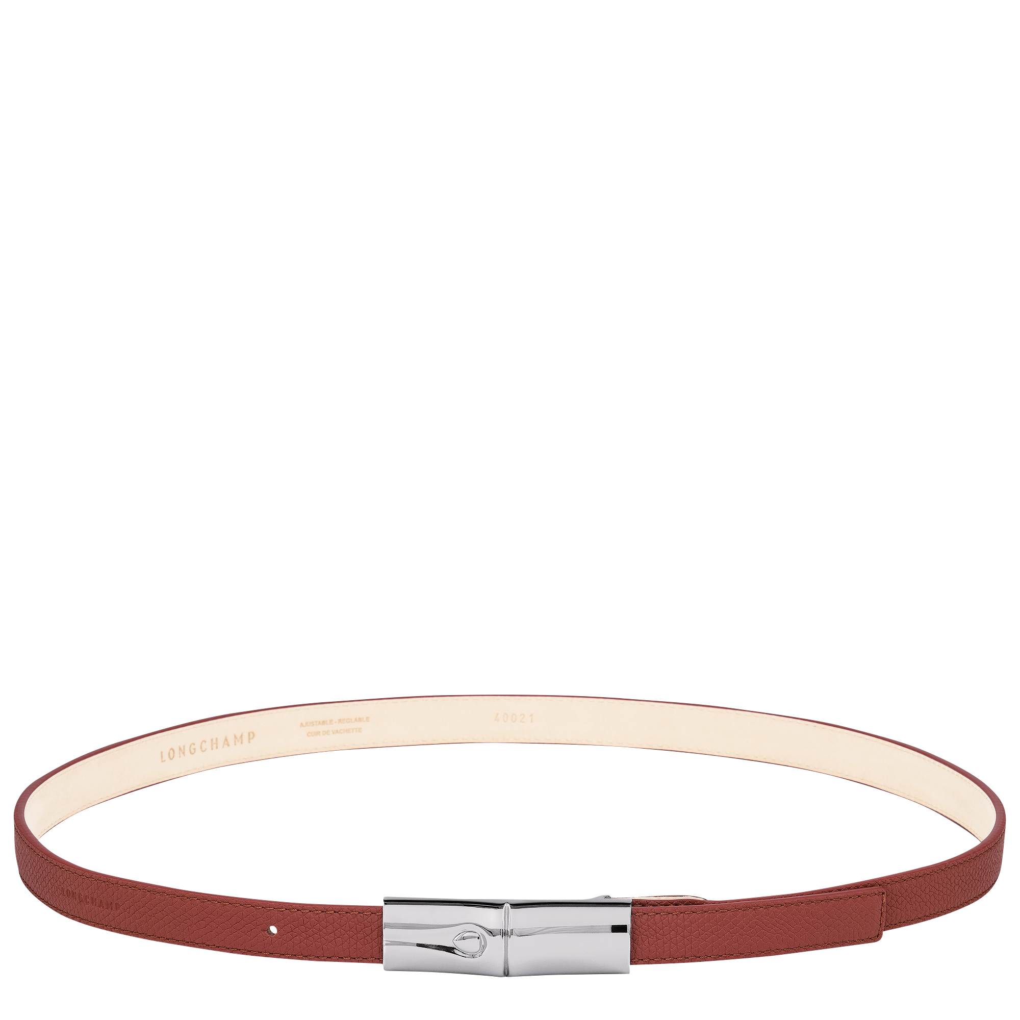 Le Roseau Ladies' belt Chestnut - Leather | Longchamp IN