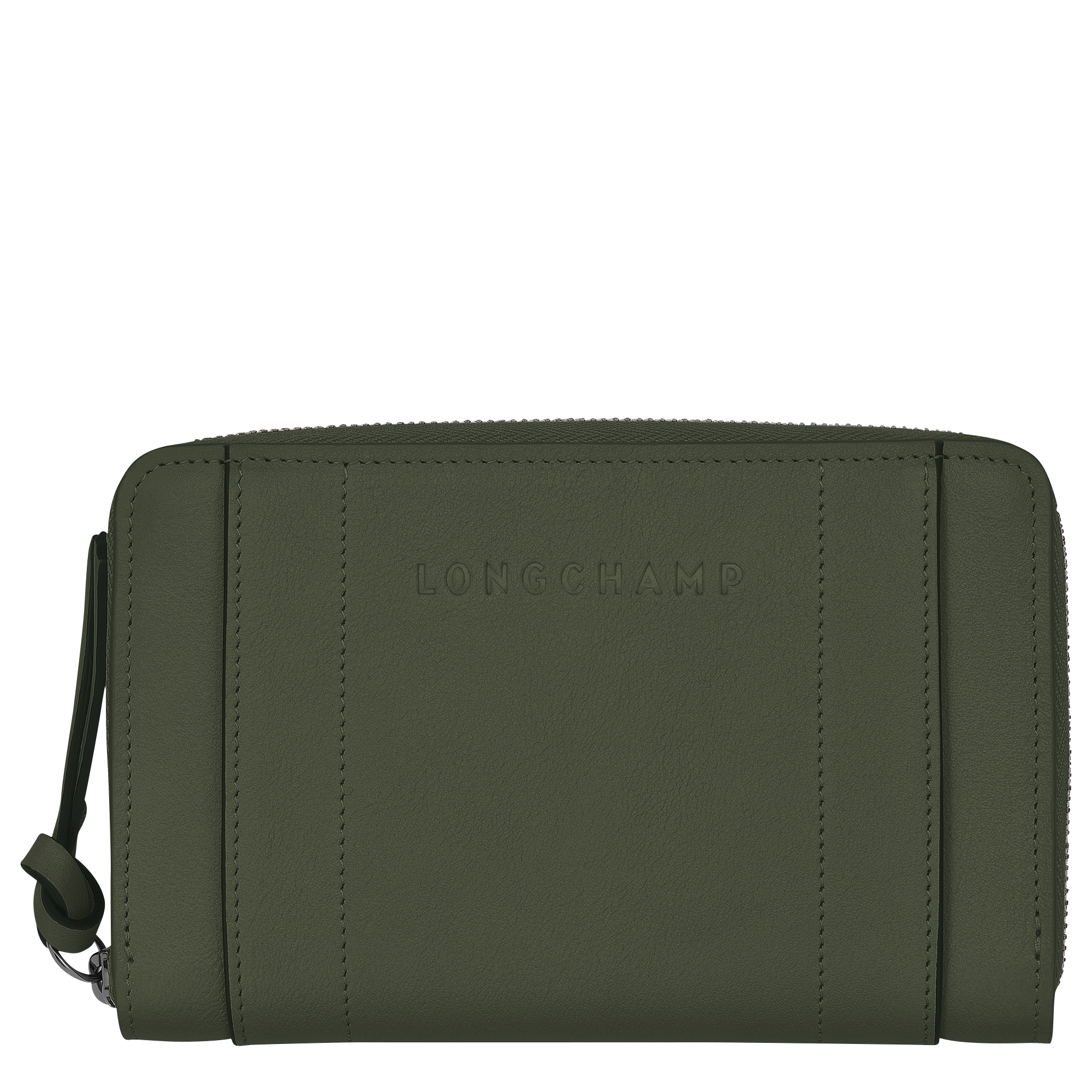 Longchamp 3D Wallet Khaki - Leather | Longchamp US