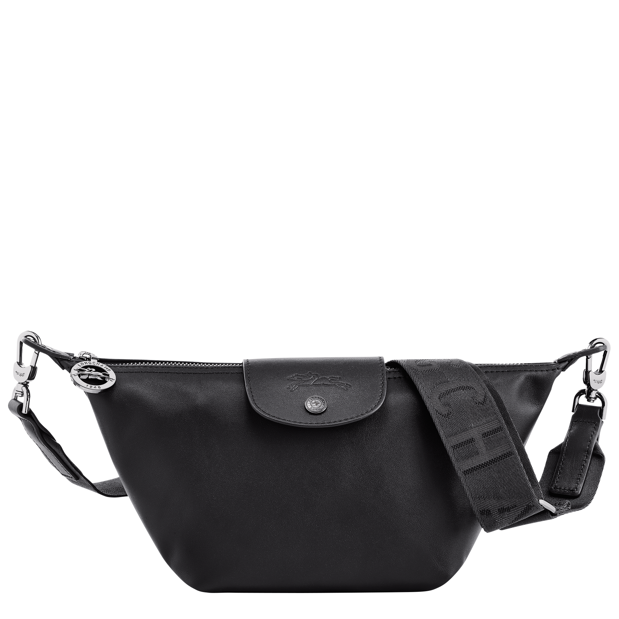 Sac bandoulière XS Le Pliage Xtra Cuir - Noir (10212987001) | Longchamp CA
