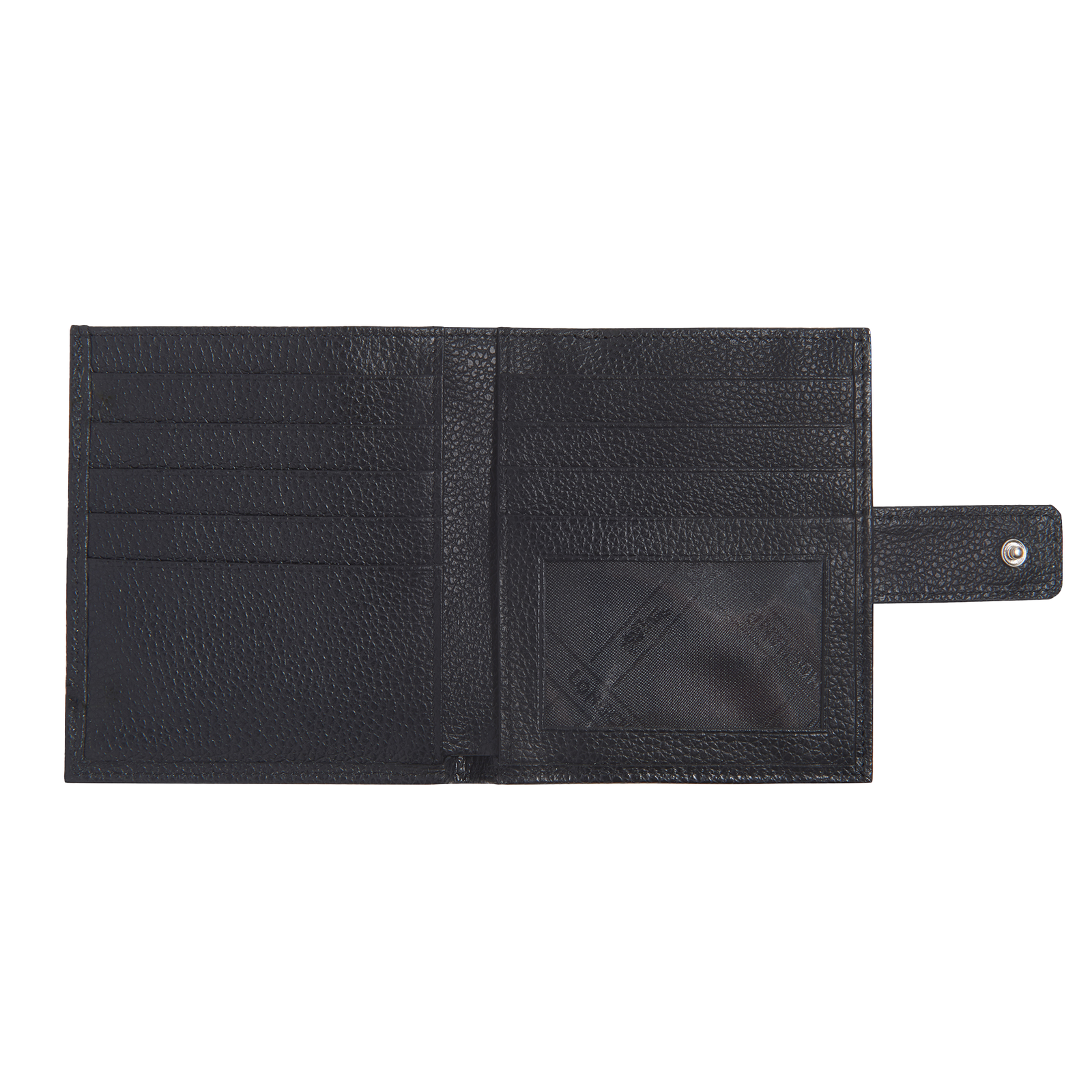 Le Foulonné Compact wallet Black - Leather (L4961021001) | Longchamp US