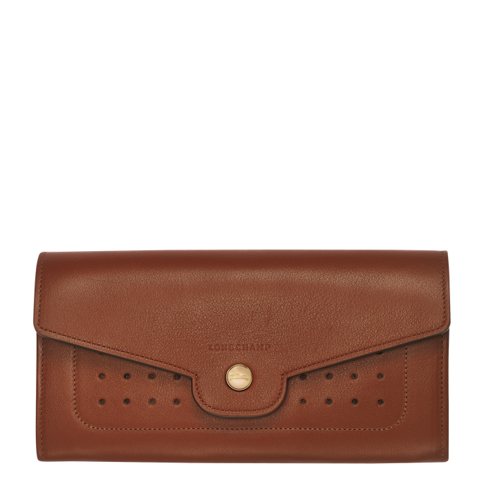 Long continental wallet Mademoiselle Longchamp Cognac (L3146883504 ...
