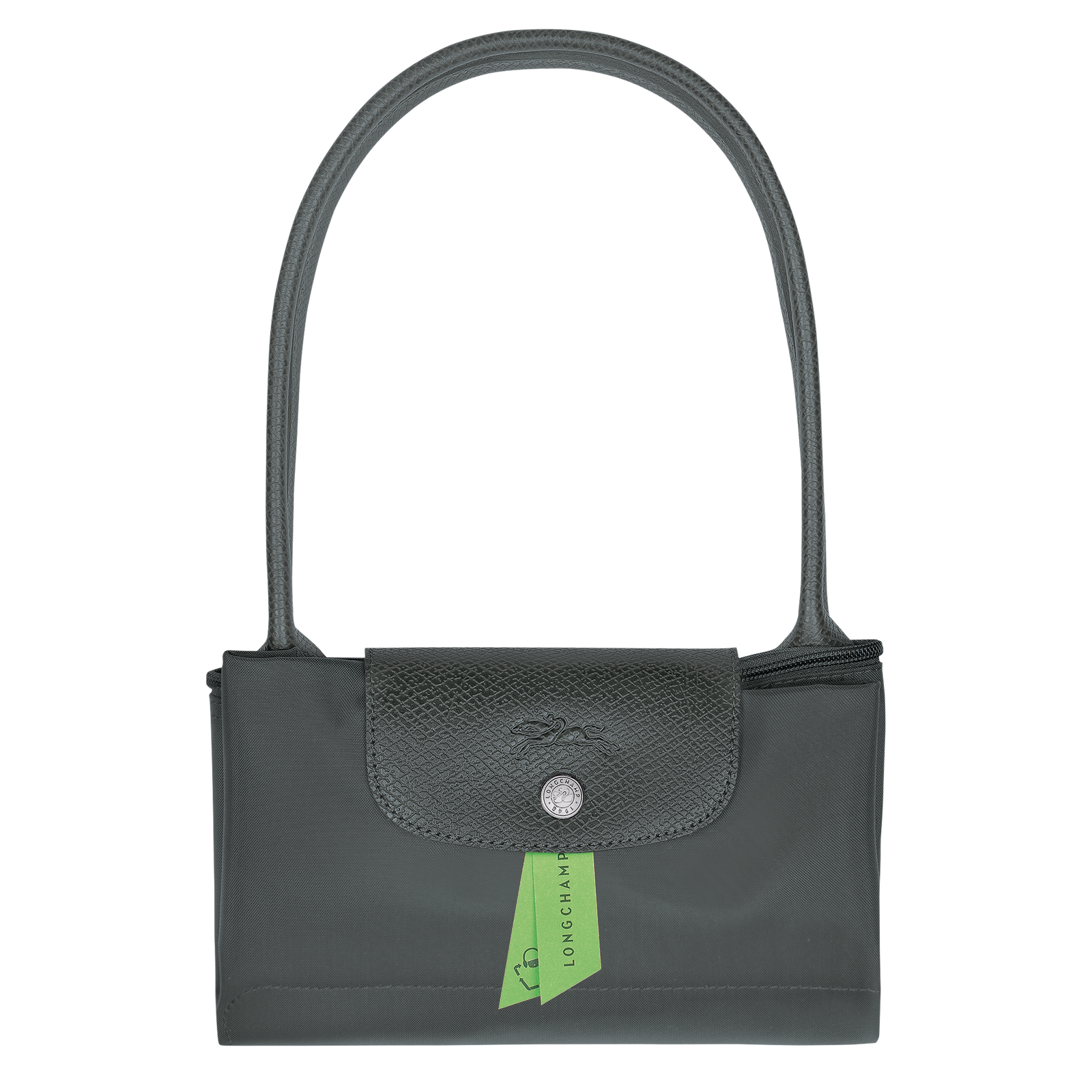 Le Pliage Green M Tote bag Graphite - Recycled canvas (L2605919P66 ...