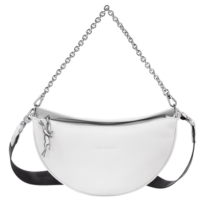 Smile S Crossbody bag White - Leather | Longchamp AZ