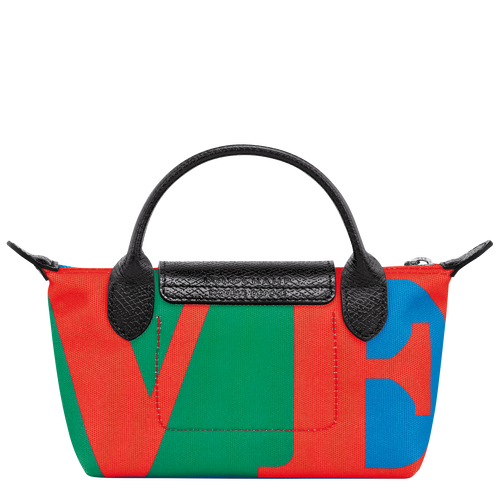 Longchamp x Robert Indiana Pouch Red - Canvas | Longchamp US