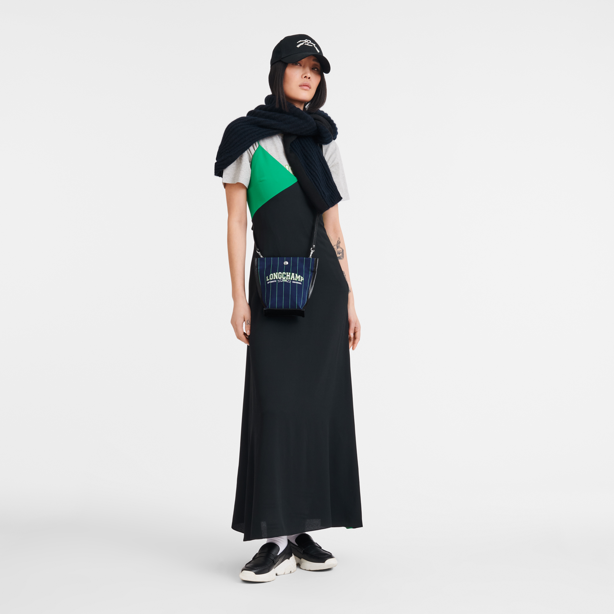 Essential XS Crossbody bag Navy - Canvas | Longchamp AZ