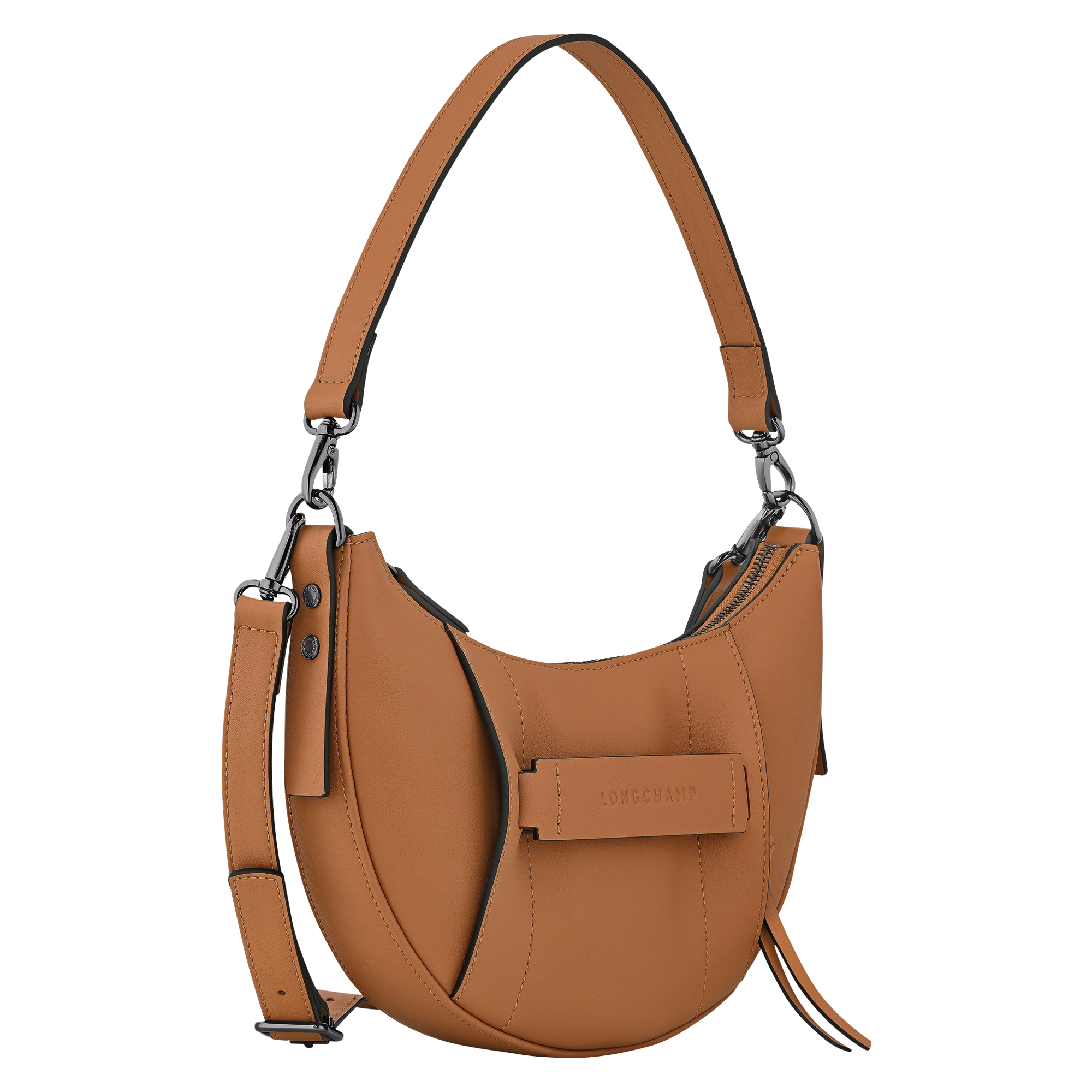Sac bandoulière S Longchamp 3D Cuir - Naturel | Longchamp FR