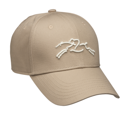 Solid cap Beige - Organic cotton | Longchamp US