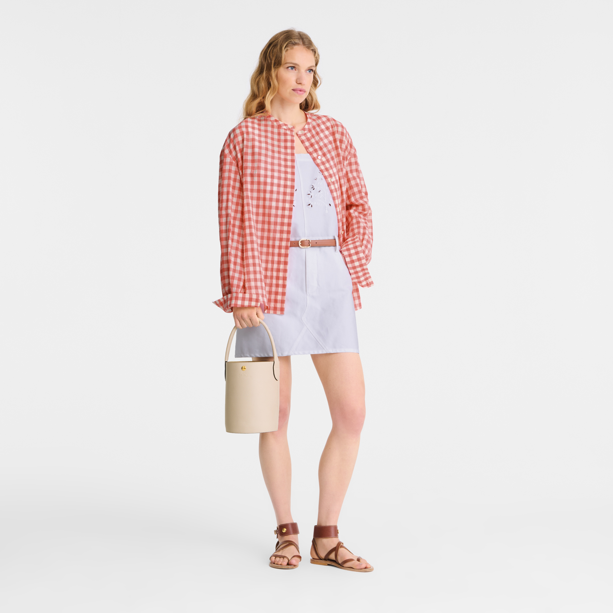 Épure S Bucket bag Paper - Leather | Longchamp US