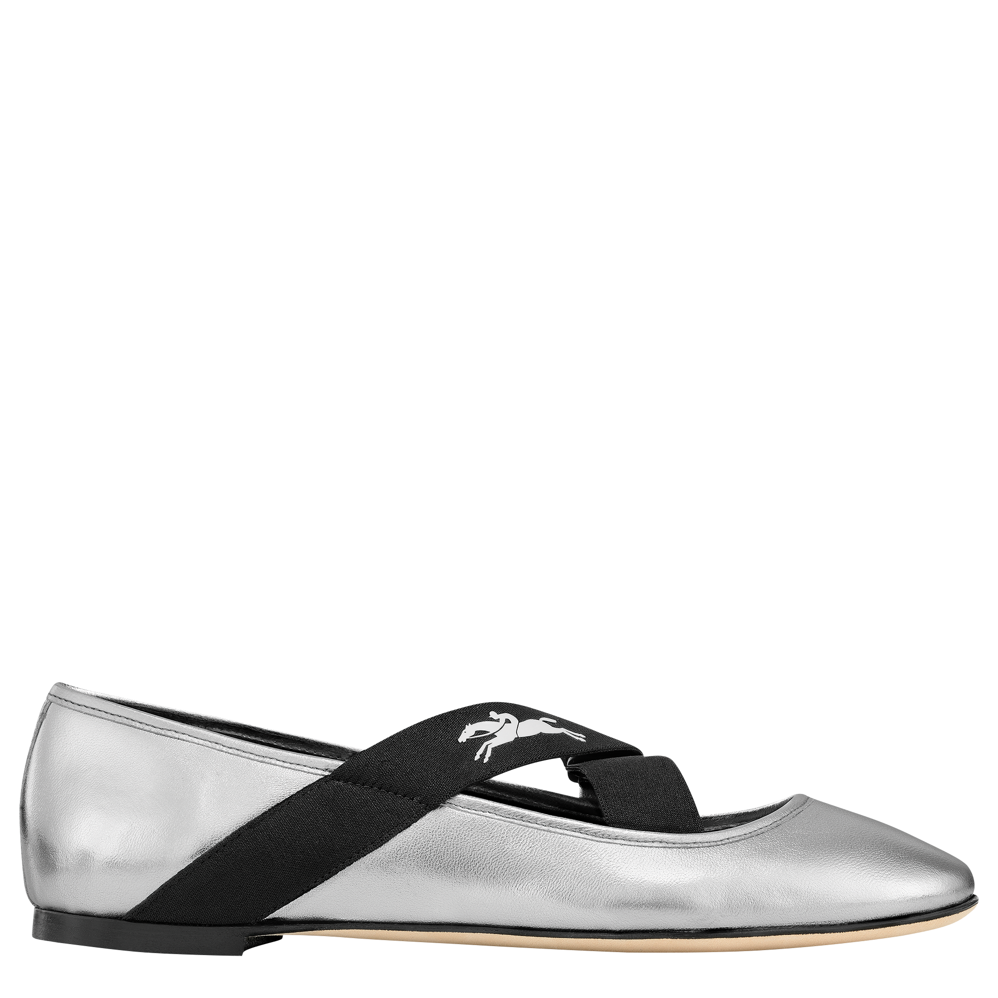 Energy Ballerinas Silver Leather Longchamp Us